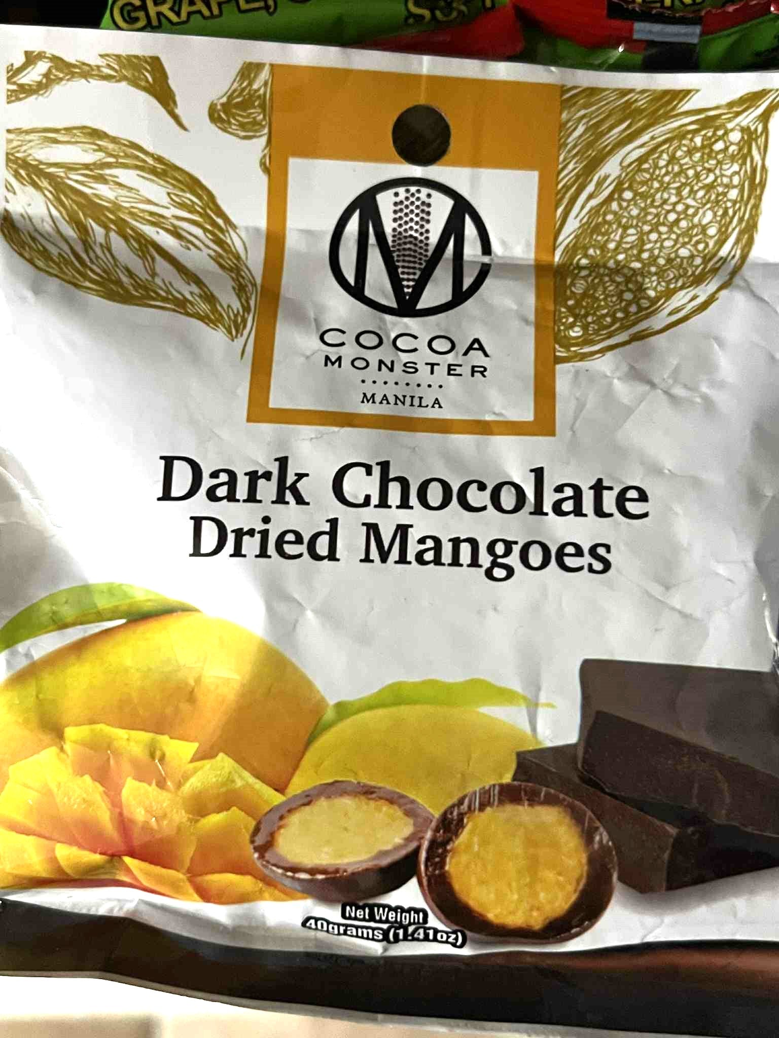 Cocoa Monster Dried Chocolate Dried Mangoes 400 – Auntie Grace Filipino ...