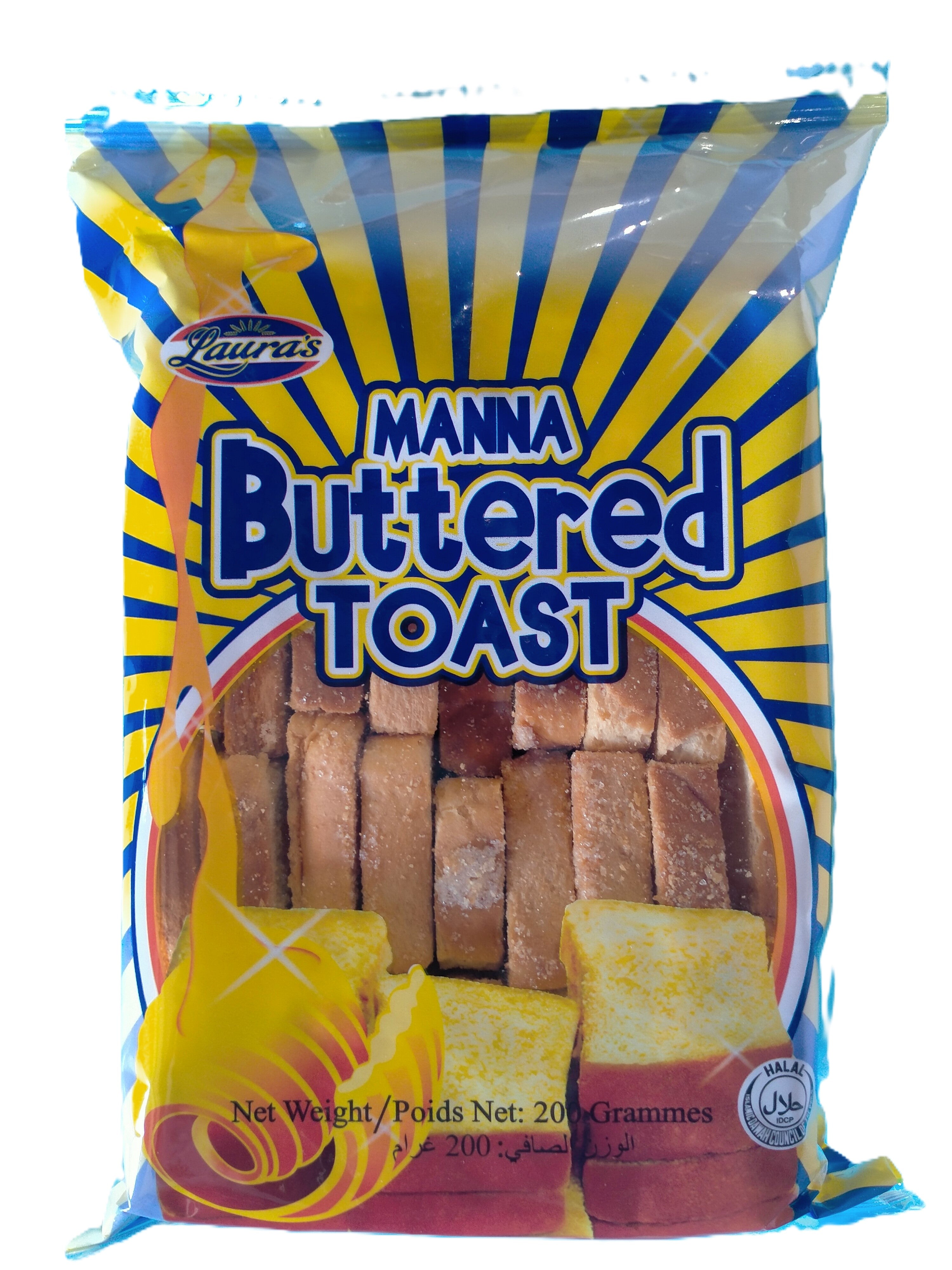 Laura Manna Buttered Toast 200g – Auntie Grace Filipino Store